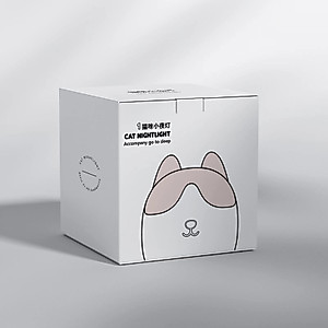 AIMHON Cute Kitty Night Light, Silicone LED Cat Lamp, Nursery Light for Kids Room, Gift for Girl Decorating Room (Pink+Whote)