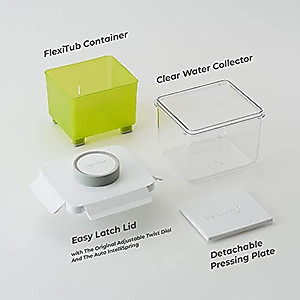 TOFUDEE Tofu Press With Auto IntelliSpring. Patent Adjustable Vegan Tofu Presser for Speed up Draining Water from All Types of Pressed Tofu without Crack