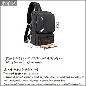 FSDWG Backpack Sling Crossbody Backpack Shoulder Bag for Men Large Capacity Wallet Cell Phone Bag