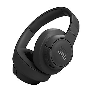 JBL Tune 770NC - Adaptive Noise Cancelling with Smart Ambient Wireless Over-Ear Headphones, Bluetooth 5.3, Up to 70H Battery Life with Speed Charge, Lightweight (Black) (Renewed)