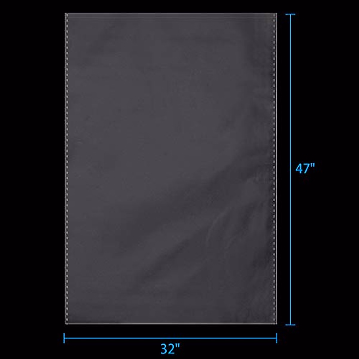 Awpeye Clear Basket Bags, 25 Pack Extra Large Cellophane Wrap for Baskets and Gifts, 32x47 Inches Cellophane Bags, 2 Mil Thick