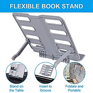 Laptop Bed Table, XXL Bed Trays for Eating, Laptops, Writing, Study and Drawing- Laptop Desk for Bed, Sofa and Couch- Folding Laptop Standwith Portable Book Stand and Drawer Storage, by NEARPOW