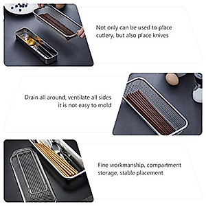 DOITOOL Dishwasher Silverware Cutlery Basket, Stainless Steel Cutlery Utensil Holder Flatware Drying Rack Countertop Cutlery Holder