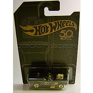 Hot Wheels 2018 50th Anniversary Black & Gold Series 1/64 Scale Diecast Model (Rodger Dodger)
