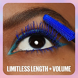 Maybelline Lash Sensational Sky High Waterproof Mascara Makeup, Volumizing, Lengthening, Defining, Curling, Multiplying, Buildable Formula, Very Black, 1 Count