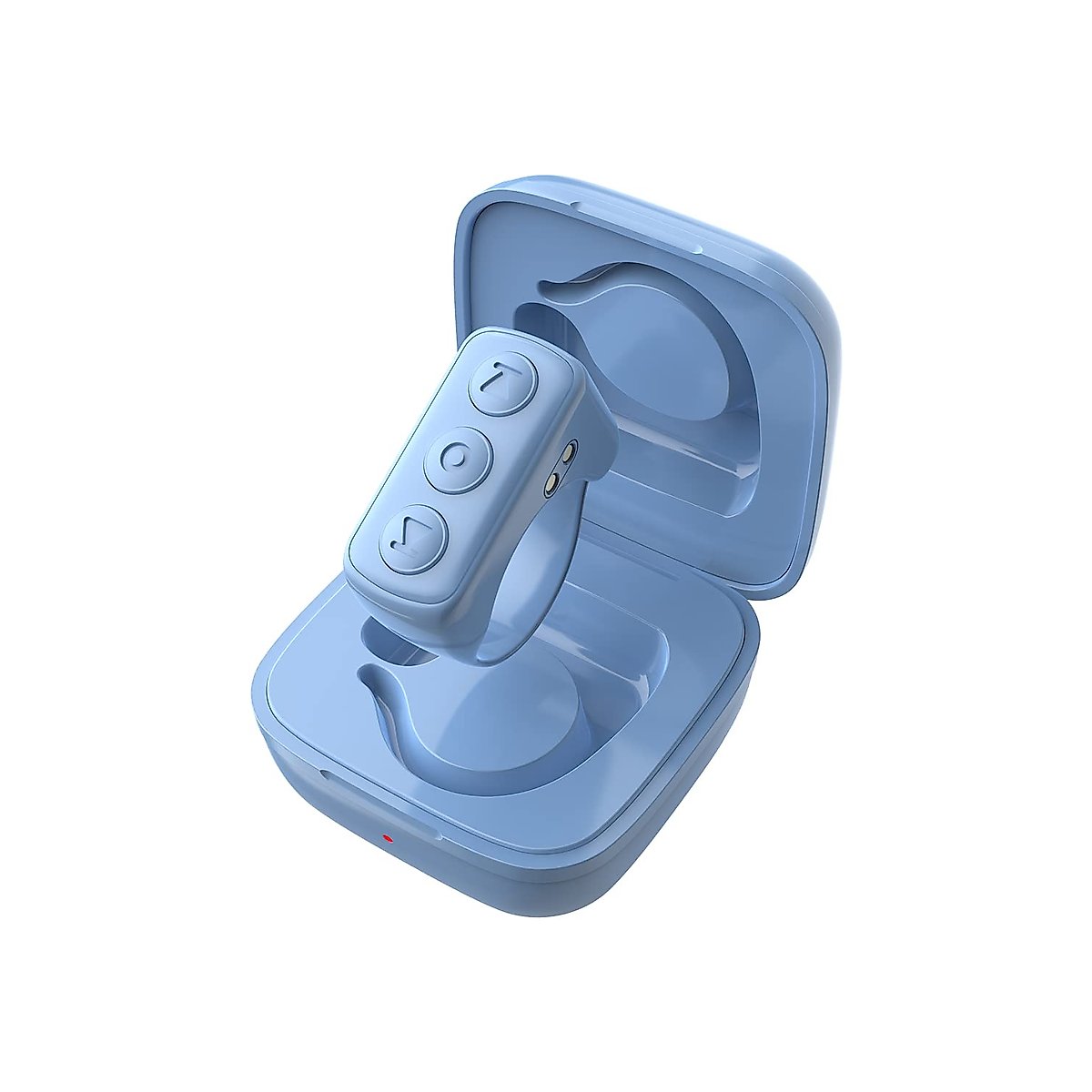 Remote Control for TikTok, Page Turner for Kindle App, Bluetooth Camera Video Recording Remote, Scrolling Ring for TIK Tok, iPhone, iPad, iOS, Android - Blue