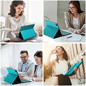 iPad Air 13 inch Case with Keyboard (M2, 2024), Detachable Bluetooth Keyboard| 7 Colors Backlit| Auto Sleep/Wake, Slim Folio Cover with Pen Holder for iPad 12.9” 6th 2022/5th 2021/4th 2020/3rd 2018