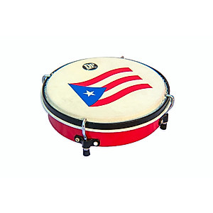 DP Music Set de Panderos - Pleneras PVC Drums with Puerto Rico Flag - Nylon Carrying Case Included (DP-PLENERA-S)