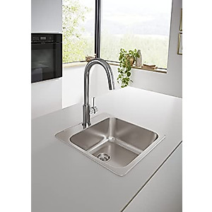 Cantrio KSS-2020 Stainless Steel Undermount Kitchen Sink, 20.5 x 20-Inch