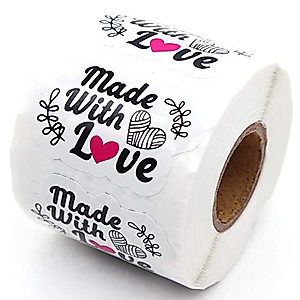 Rainbow & Handmade Small Shop & Business Stickers - Packaging Stickers (Made with Love)