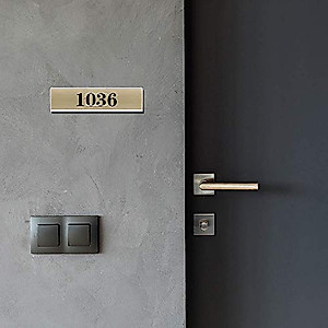 NIUBEE 12 Pack Acrylic Wall Name Plate Holder 2x8 Inch,Clear Plastic Sign Holder Horizontal with Double Sided Tape,Door Name Plates Set Small License Plates Frame for Office Home Classroom Teacher