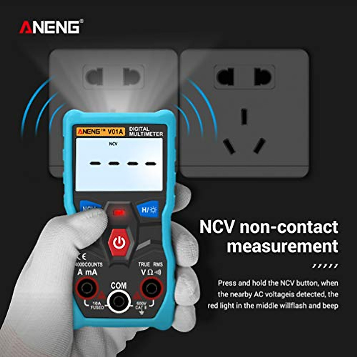 TEHAUX 1pc Digital Multimeter Dc Measuring Instrument Electronic Component Household