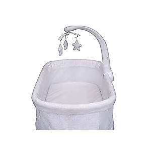 Delta Children SleepCool Rocking Bassinet with Airflow Mesh, Pink Fresco