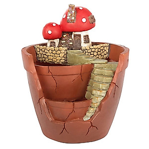 FOMIYES Resin Succulent Planter Flower Plant Pot Pot Sky Garden Pot Succulent Flower Basket Cacti Sedum Succulent Bonsai Planter Box City of House