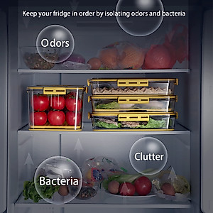 Egg Holder,Clear Egg Tray Storage Box with Lid and special buckle,Fridge Containers Set,Food Storage Container Refrigerator Organizer Bins Stay Fresh,Stackable Portable Storage Containers