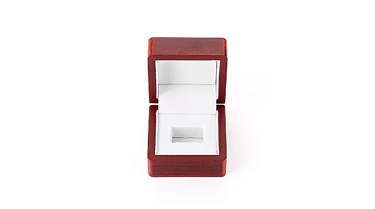 JunningGor Wooden Ring Box for Heavy Men's Rings - Elegant Display Case