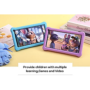 Kids Tablet Android 11 Tablet 7 inch for Kids, 3GB RAM 32GB ROM 128GB Expand,Google Certificated, Kids Software Pre-Installed, Bluetooth, WiFi.……