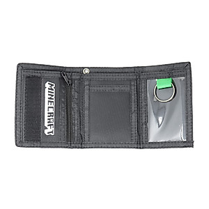 Minecraft Creeper Pattern Nylon Tri-Fold Wallet Multi-Colored Licensed