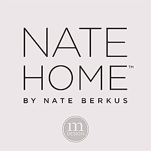 Nate Home by Nate Berkus 2-Tier Plastic 9-Inch Turntable Organizer with Ash Wood Accents | for Kitchen Cabinet, Countertop, or Pantry Organizing from mDesign - Clear/Natural