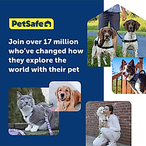 PetSafe 3 in 1 Dog Harness - No Pull Solution for Dogs - Reflective Dog Harness - Front D-Ring Clip Helps Stop Pulling - Comfortable Padded Straps - Top Handle Enhances Control - Plum - Extra Small
