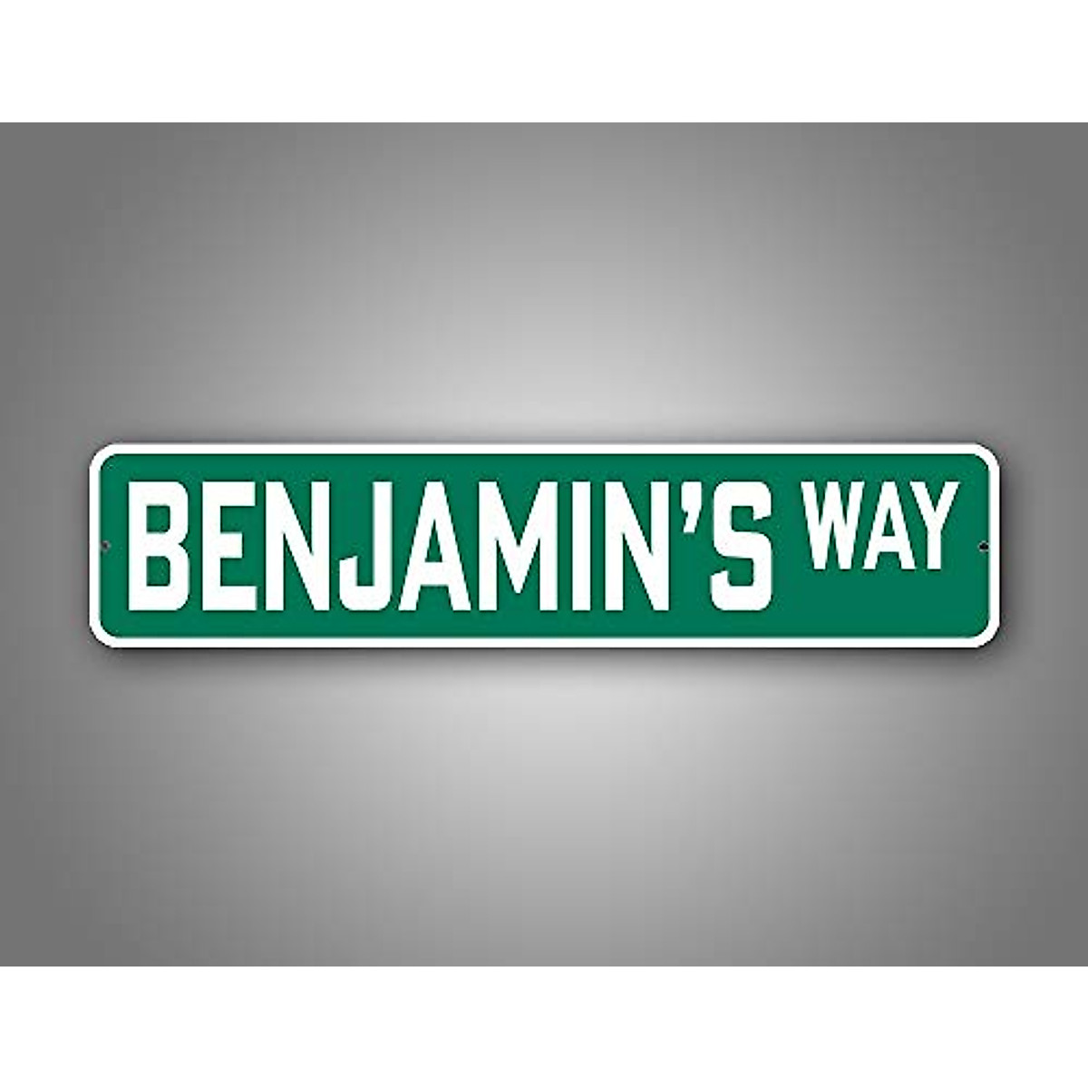 SignsAndTagsOnline Custom 4"x18" Green Street Sign Personalized Novelty Any Text Any Name Green Road Sign