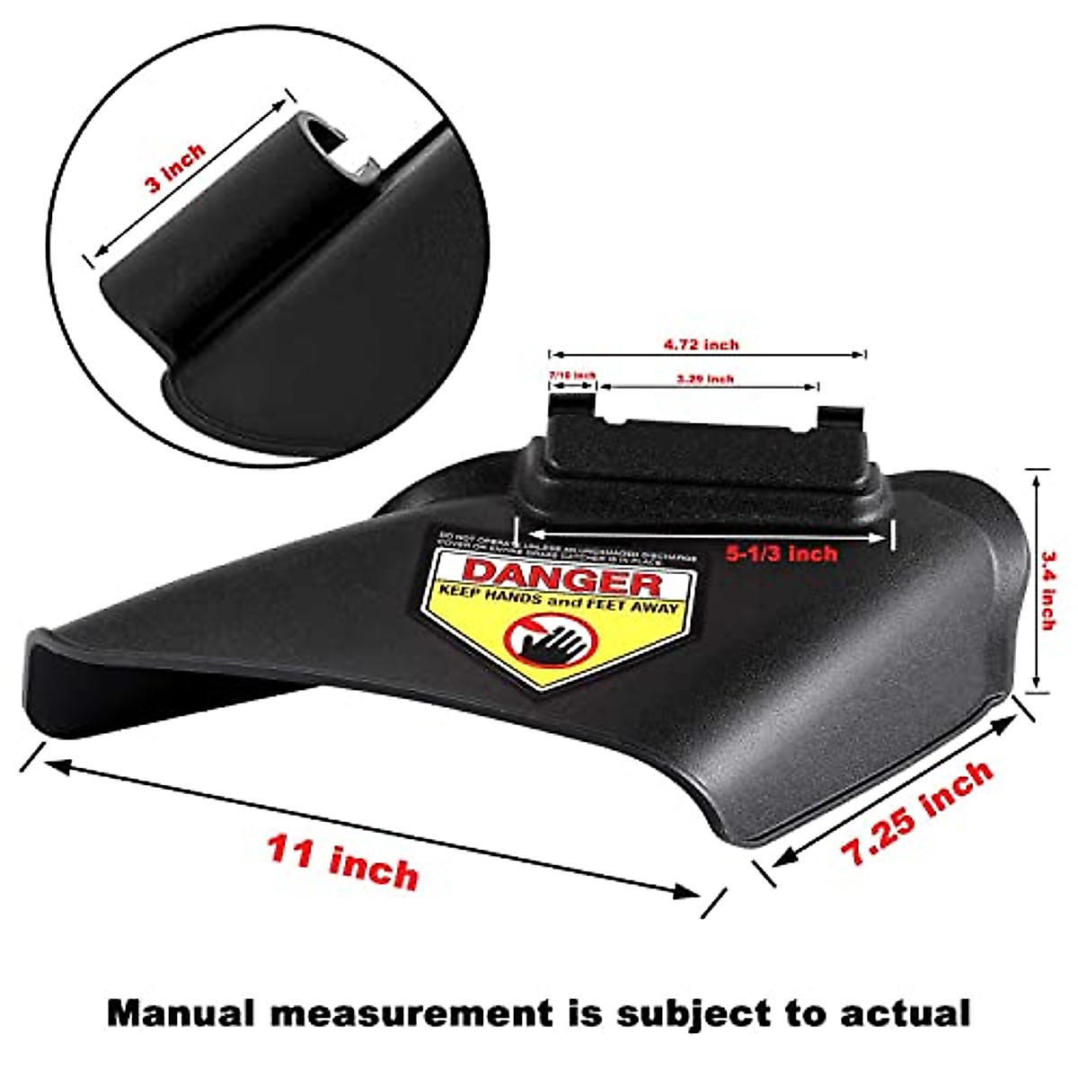 731-07131 Lawn Mower Side Discharge Chute, Compatible with MTD, Cub Cad, Craftsman, Murray Hand-Pushed Lawn Mower, Also for Troy Bilt Mower TB110, TB130, TB200, TB230, TB240, etc, Replaces 731-7131.