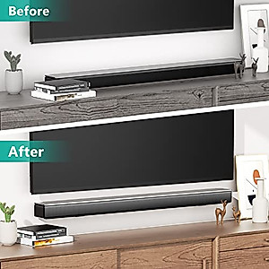 WALI Sound Bar Speaker Wall Mount Bracket Holder Stands Compatibility Bose Sound Touch 300, Soundbar 500, Soundbar 700 and Soundbar 900 (BSM002), Black