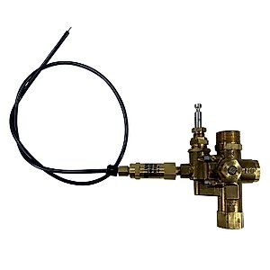 3/4" Compression Top Inlet X 1/2" FNPT Outlet, Pilot Unloader Check Valve, Throttle Control for MAX 6.5HP Gas air Compressors (125-150 PSI, 36" Throttle Control Cable & Unloader Valve)