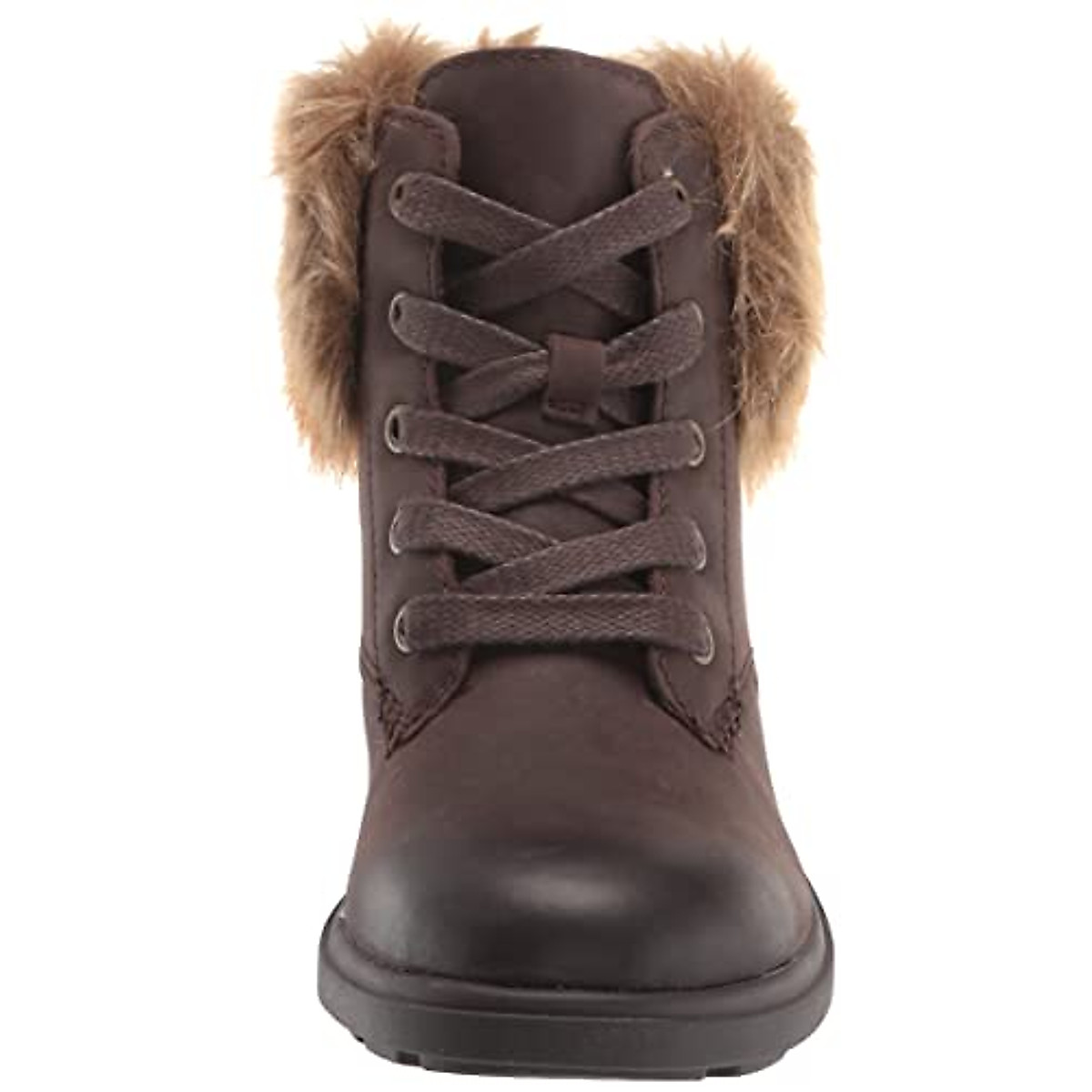 UGG Women's Harrison LACE Tipped Fashion Boot, Stout Leather, 7