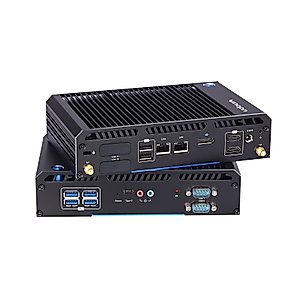 VNOPN Industrial Fanless Mini PC Intel J4125, Dual 2.5G NIC 8G DDR4 128G SSD Mini Desktop Computer, Desktop PC with Windows 11 Pro License,Support Triple Diaplay, DP 4K 60Hz, Dual Band WiFi BT4.2