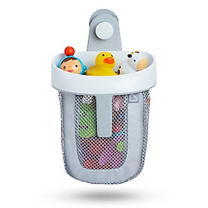 Munchkin® Super Scoop™ Hanging Bath Toy Storage with Quick Drying Mesh, Grey