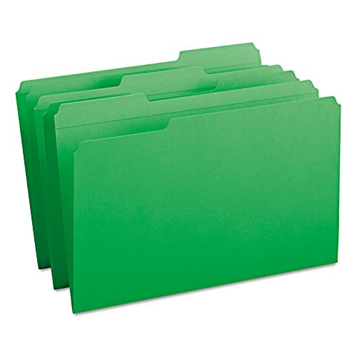 Smead File Folder, Reinforced 1/3-Cut Tab, Legal Size, Green, 100 per Box (17134)