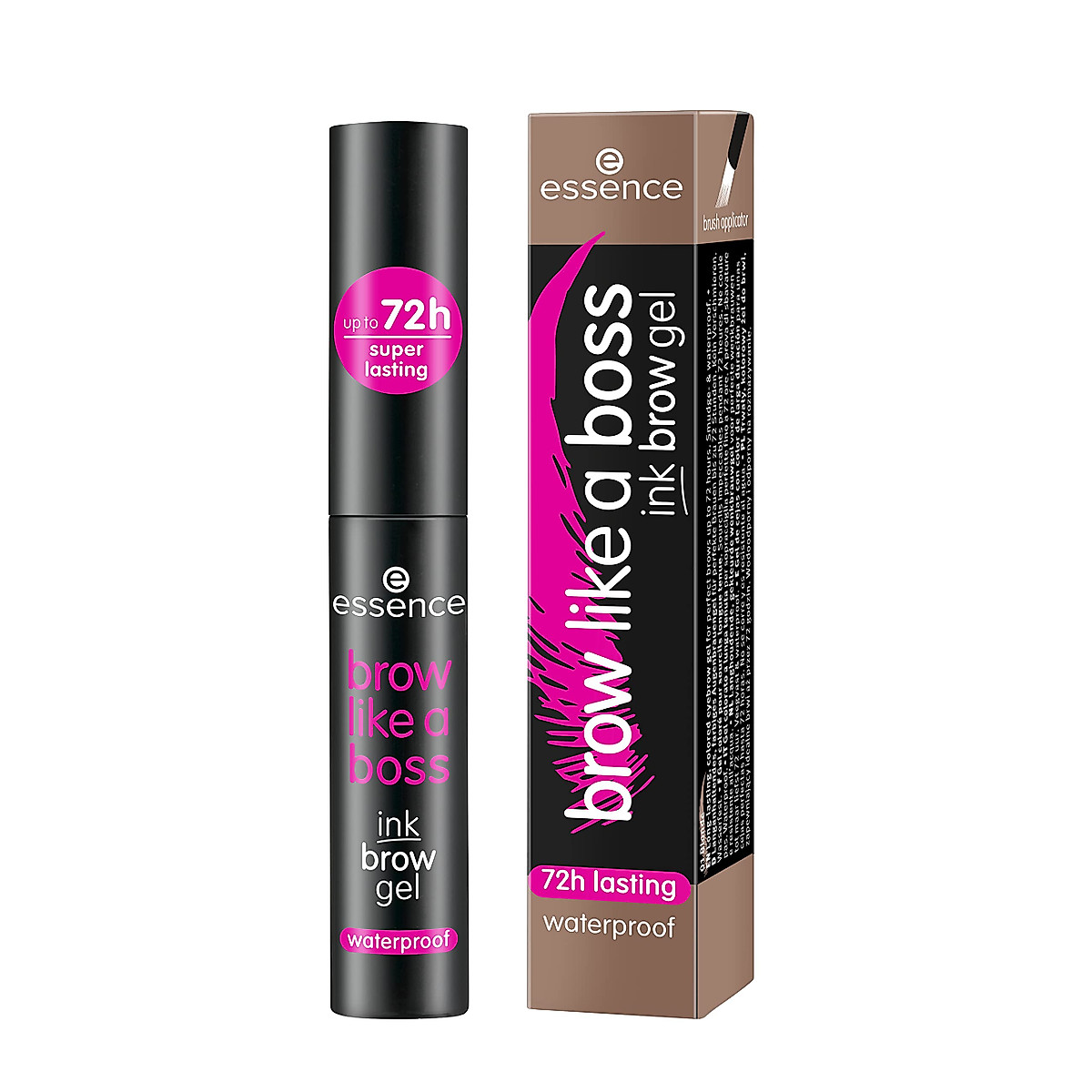 essence | Brow Like A Boss Brow Gel | Waterproof & Smudge Proof Tinted Brow Gel | Vegan & Cruelty Free, Paraben Free (03 | Dark Brown)