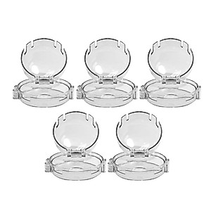 Toddmomy Clear Stove Knob Covers 5pcs Universal Childproof Oven Knob Covers Child Safety Kitchen Stove Gas Knob Covers Protection Gas Safety Case for Kitchen Baby Kids