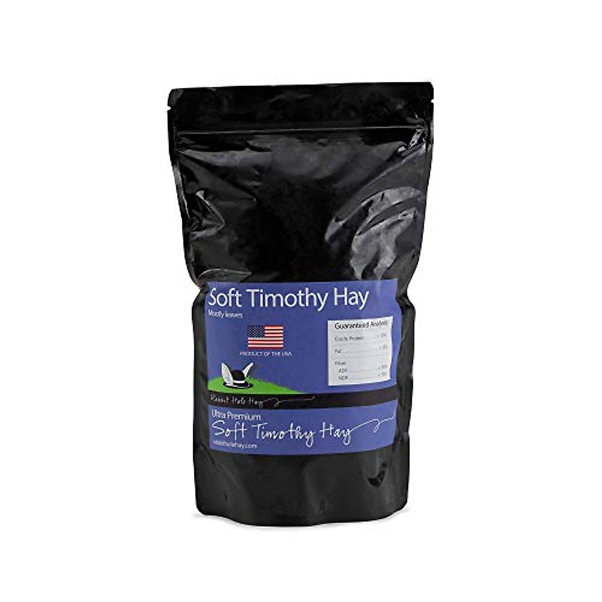 Rabbit Hole Hay Ultra Premium, Hand Packed Soft Timothy Hay for Your Small Pet Rabbit, Chinchilla, or Guinea Pig (4oz)