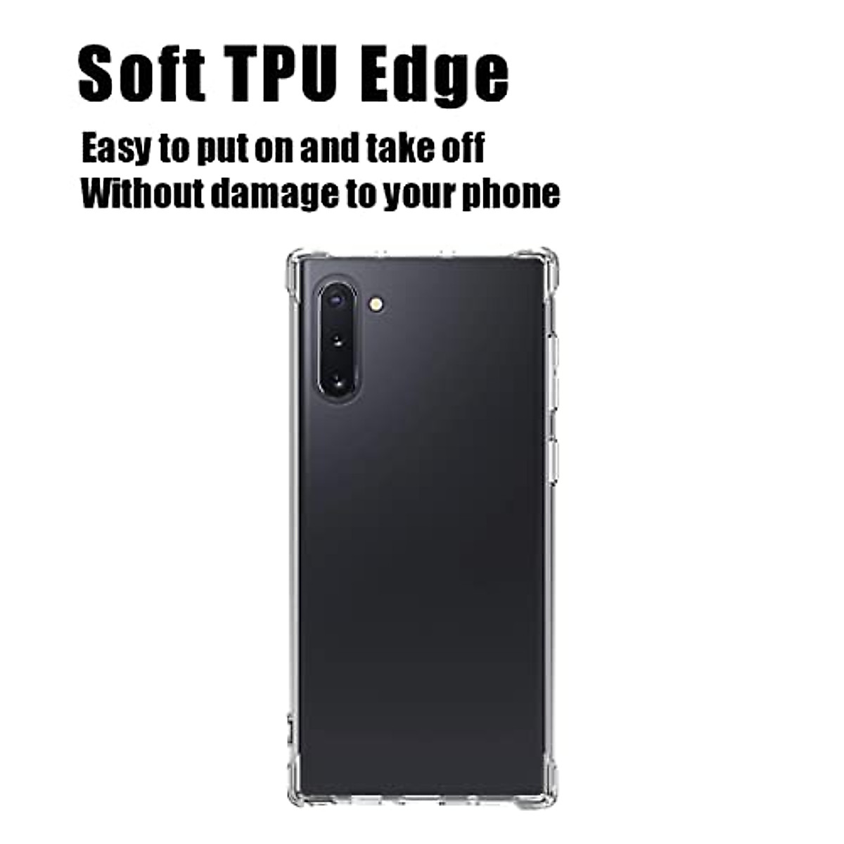 Custom Phone Case for Samsung Galaxy Note 10,Personalized Multi-Picture Collage Photo Phone Cases,Customized Phone Cover for Birthday Xmas Valentines Friends Her and Him, Clear Soft Case