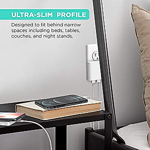 iHome 3-Port (1 USB C, 2X USB A) Fast Charger, MagSafe Compatible for iPhone 12, 12 Pro, 12 Pro Max, 12 Mini, SE2, 11, 11 Pro, 11 Pro Max, XR, X/Xs, iPad Pro- Foldable Prongs, Compact Power Delivery