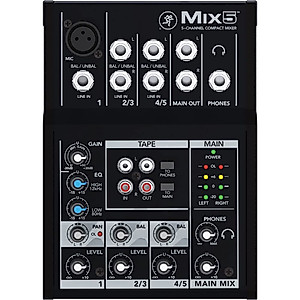 Mackie Mix5 5-Channel Compact Mixer