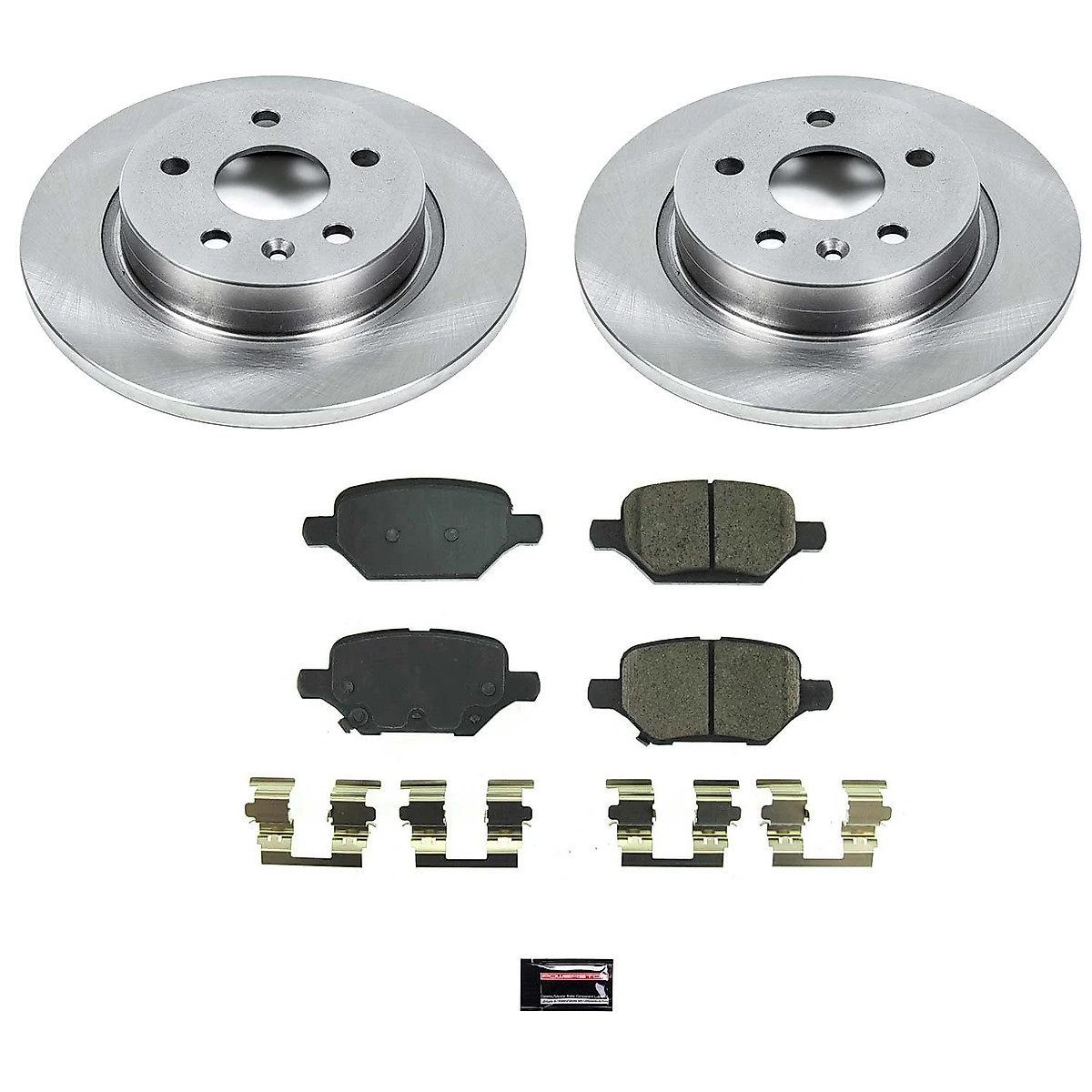 Power Stop KOE8488 Autospecialty Rear Brake Kit-OE Brake Rotors & Ceramic Brake Pads For Buick Encore 2018-2022, Chevrolet Trax 2018-2022 [Model Specific]