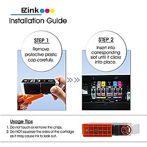E-Z Ink (TM Compatible Ink Cartridge Replacement for Canon PGI-220 PGI220 to use with MX860 MX870 MP560 MP620 MP640 MP980 MP990 IP3600 IP4600 iP4700 Printer (Large Black, 4 Pack)