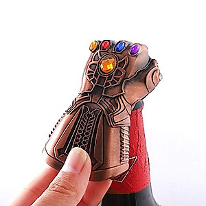 Xwbella Keychain, Infinity Gauntlet Key Chain Metal Key Ring, Cool Gifts for Men, Husband, Boyfriend (Bronze)