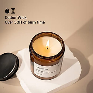 Scented Candles Gifts Set for Women 2 * 7.0 oz Aroma Candles Sets for Home Scented Over 100H Burning Amber Retro Jar Candle Ideal as A Congratulatory Gift-Lime Basil Citrus & Lavender