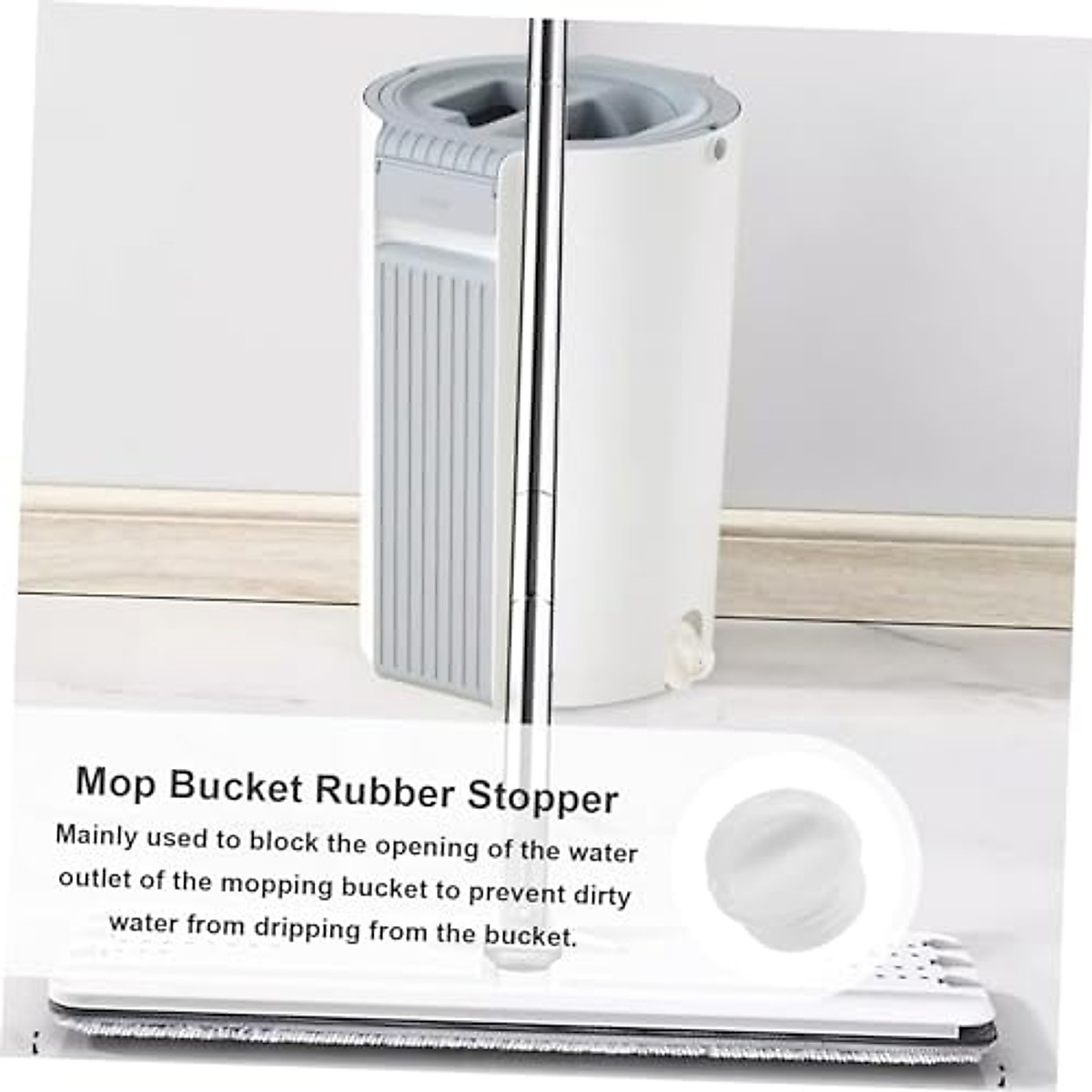 4Pcs Mop Bucket Rubber Stopper Sealing Plug for Drain Outlet Replacement Leakproof Drainage Solution for Mop Buckets Fits Standard Drain Outlets