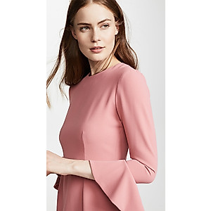 Jill Jill Stuart Women's Ruffle Hem Cocktail Dress, Rosewood, 8