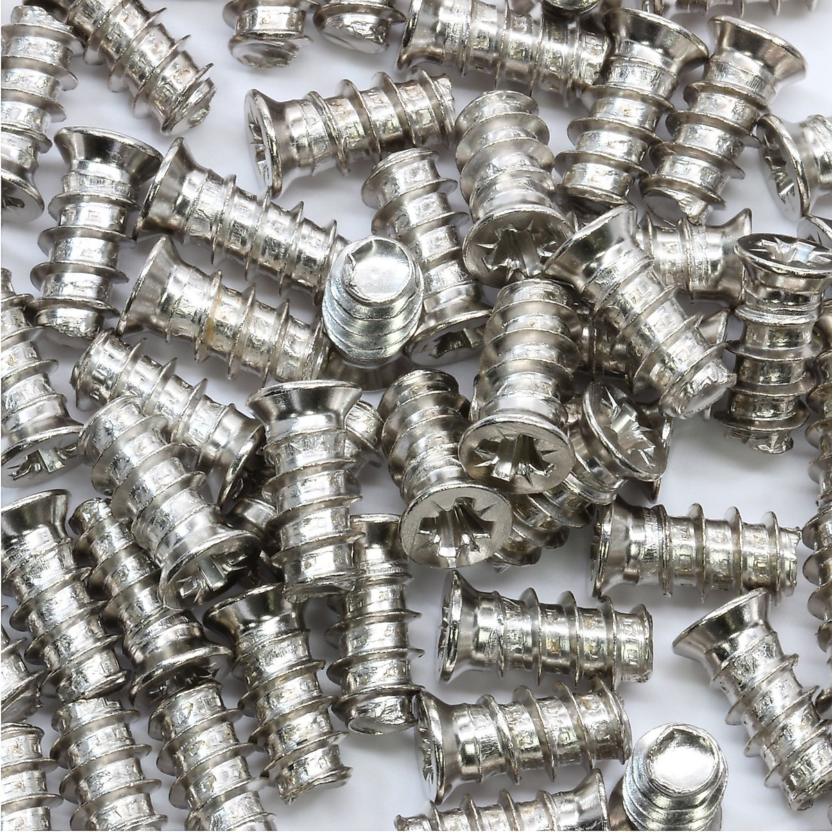 1000 Pack Rok Hardware #6mm x 13mm (1/2") Pozi Cross Flat Head Euro Screws Type B Point Fasteners