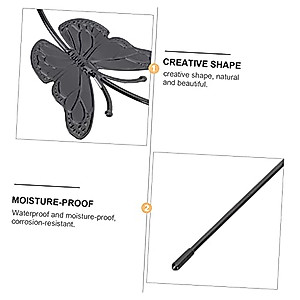 Yardwe 2pcs Plant Climbing Frame Peony Plant Floral Vines Mini Roses Climbing Vine Round Frame Plants Climbing Holder Plant Climbing Stand Plant Trellis Iron Garden Plant Stand Butterfly