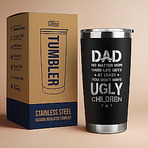 KATLADIZ Gifts for Dad from Daughter Son - Dad Gifts from Daughter - Fathers Day Presents, Happy Birthday Gifts for Dad, Dad Birthday Gift - Father Gifts, Presents for Dad - 20 Oz Tumbler