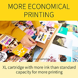 LemeroUexpect 802XL Remanufactured Ink Cartridge Replacement for Epson 802 XL-BCS T802XL for Workforce Pro WF-4740 WF-4734 EC-4020 EC-4040 WF-4720 WF-4730 Printer Black Cyan Magenta Yellow, 4P