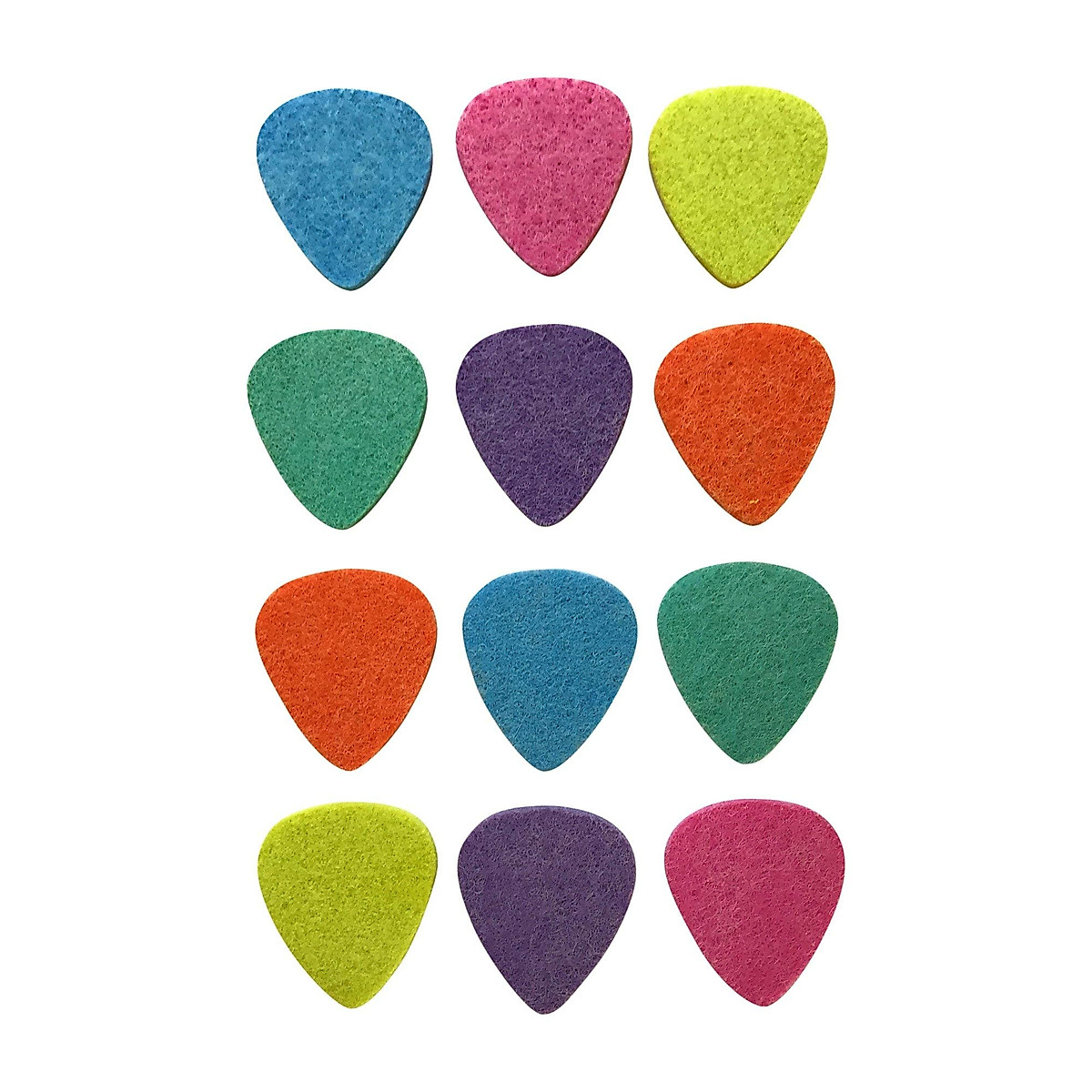 Felt Ukulele Picks, 12 Piece BoloPick Original Recipe Felt Uke Picks for Ukulele, Guitar,Bass, Autoharp, Banjo