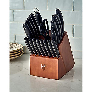 Hampton Forge Atlantis–20PieceKnife BlockSet, 20-Piece, Black